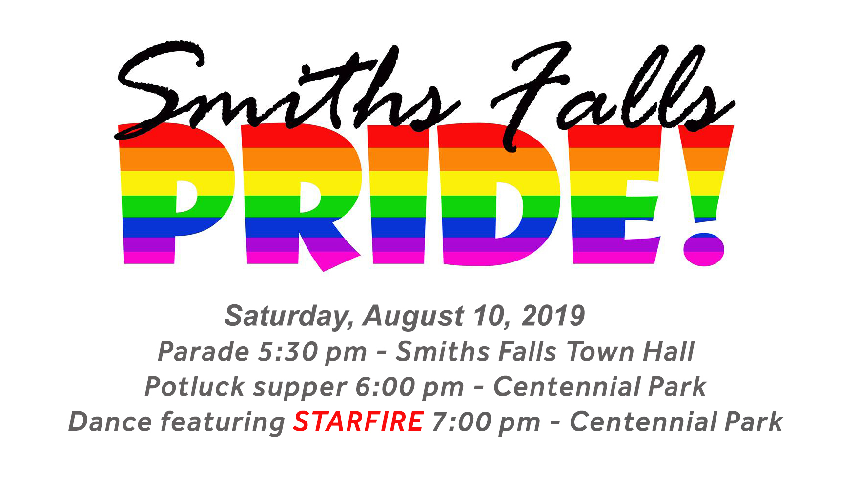 Smiths Falls Pride Celebration | QueerEvents.ca